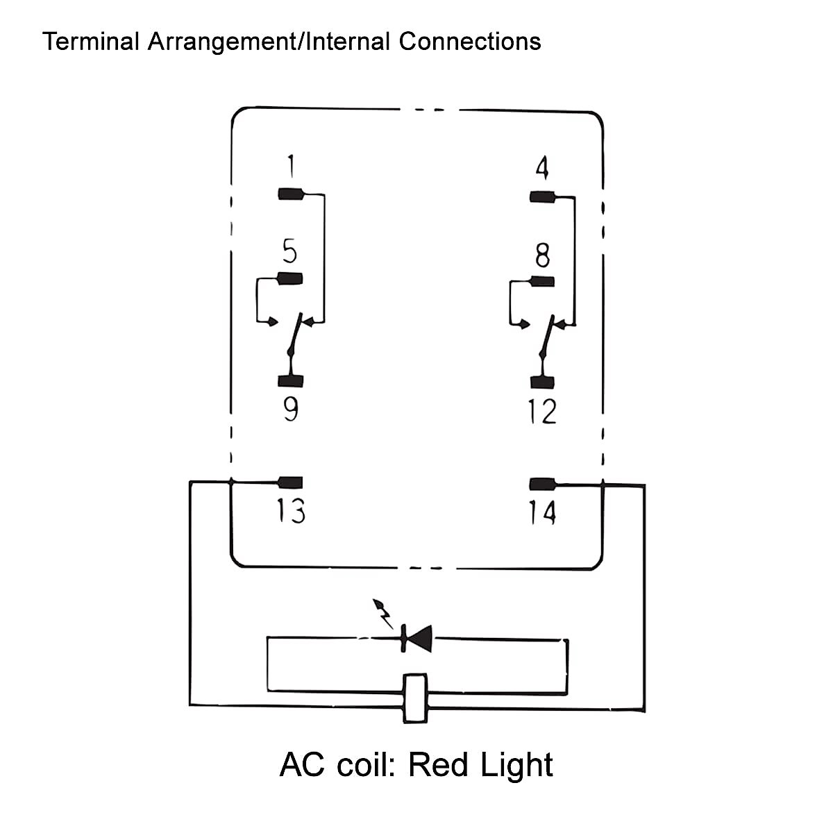 Baomain Power Relay MY2N-GS AC 220V-240V Coil LED Indicator 8 pin terminal with DIN Rail PYF8A Socket Base