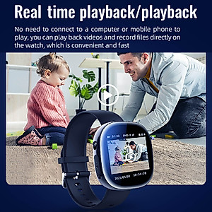 Voice Recorder Watch, HD 1080P Digital Screen Audio Voice Activated Recorder with Playback, Noise Reduction Smart Video Recording Device Bracelet Watch for Lectures Meetings