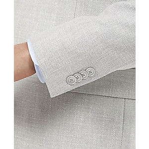 Tommy Hilfiger Mens Conrad Slim Fit Suit Separate Two-Button Blazer Gray 42R