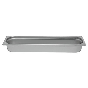 HUBERT 1/2 Size Long Steam Table Pan 22 Gauge Stainless Steel - 2 1/2"D