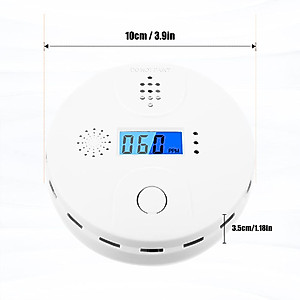 Carbon Monoxide Detector,CO Alarm Detector with Digital Display and Sound Alarm for Home 2pcs