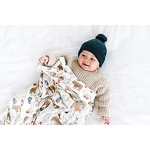 Copper Pearl Large Premium Knit Baby Swaddle Receiving Blanket Lumberjack
