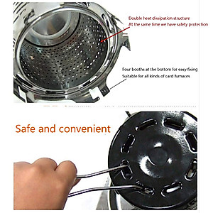 Mini Camping Heater, Outdoor Stainless Steel Tent Heater, Heating Cover with Handle, Suitable for Home and Outdoor Heating, etc(Heating hood)