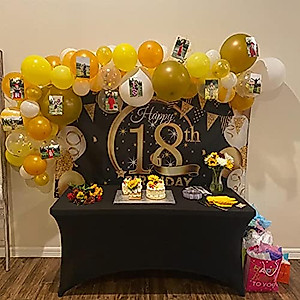 FORLIFE Spandex Table Covers 6ft，Fitted Tablecloth for 6ft Rectangular Tables, Stretch Patio Table Covers, Universal Spandex Table Cover for Wedding, Banquet, Party (6ft, Black)