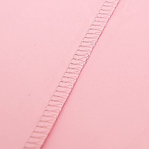 NTBAY 4 Piece Ultra Soft and Breathable Toddler Bedding Set, Microfiber Crib Sheet Set, Includes Quilted Comforter, Fitted Sheet, Flat Top Sheet and Envelope Pillowcase for Boys and Girls, Pink