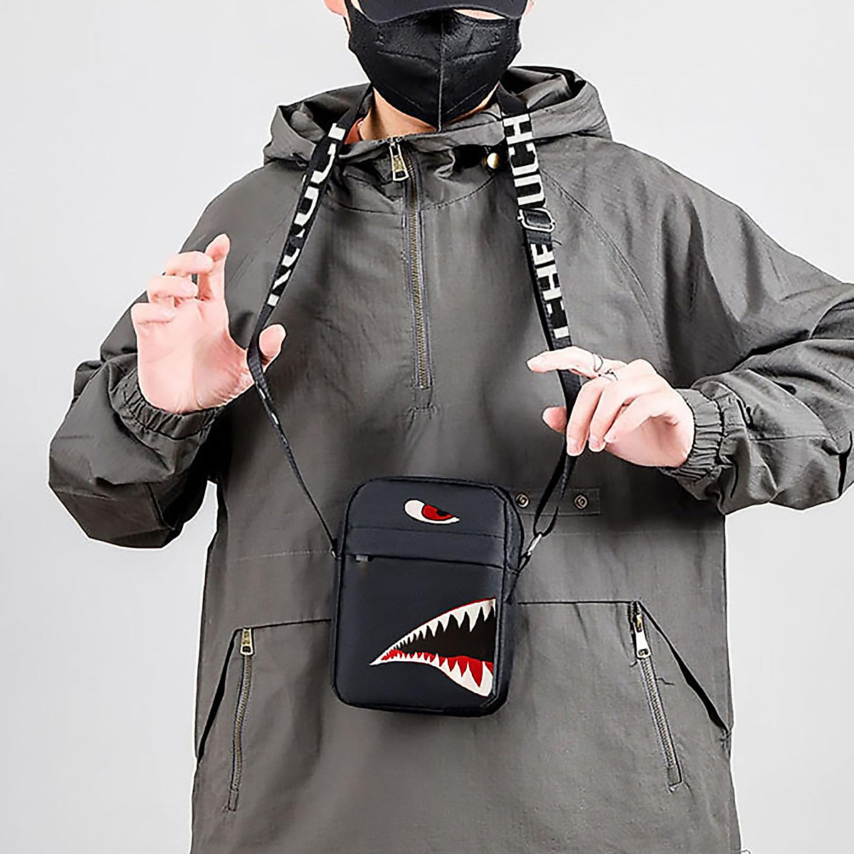 WRLDMCWLQ Shoulder Bag Sling Bag Men Small Bag Casual Chest Bag Backpacks Casual Daypacks For Travel Sports Running Hiking