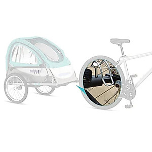 Fat-Cattie Bike Trailer Coupler Attachment Hitch Quick Release Steel Linker Bicycle Trailer Hitch Adapter Attachment, Bicycle Rear Trailer Replacement Axle Mount Hitch and Parts Complete Kit