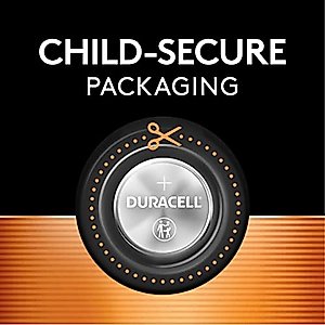 Duracell CR2032 3V Lithium Battery, Child Safety Features, 8 Count Pack, Lithium Coin Battery for Key Fob, Car Remote, Glucose Monitor, CR Lithium 3 Volt Cell (Old Packaging)