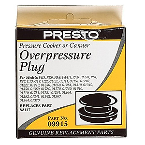 Presto 09915 Pressure Cooker & Canner Over Pressure Plug