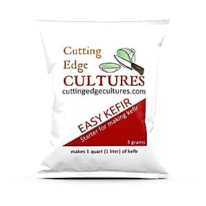 Cutting Edge Cultures Easy Kefir Starter Culture, 1 Packet, 5g, Makes 1 Quart