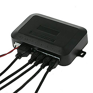 TOTMOX Car Auto Vehicle Reverse Backup Radar System, Reversing Radar Detector 4 Reversing Parking Sensors Beep Alarm