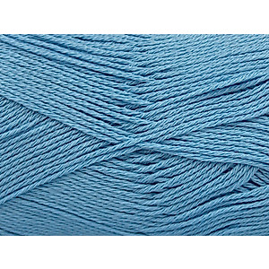 Lot of 6 Skeins Ice Yarns Cecilia Cotton (100% Mercerised Cotton) Yarn Baby Blue