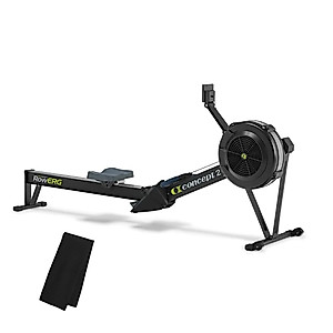 Concept2 RowErg Model D Indoor Rowing Machine Gray Color with PM5 Monitor, Device Holder, Adjustable Air Resistance, Easy Storage