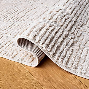 SAFAVIEH Marrakech Collection Area Rug - 9' x 12', Beige, Moroccan Boho Tribal Tassel Design, Non-Shedding & Easy Care, Ideal for High Traffic Areas in Living Room, Bedroom (MRK517C)