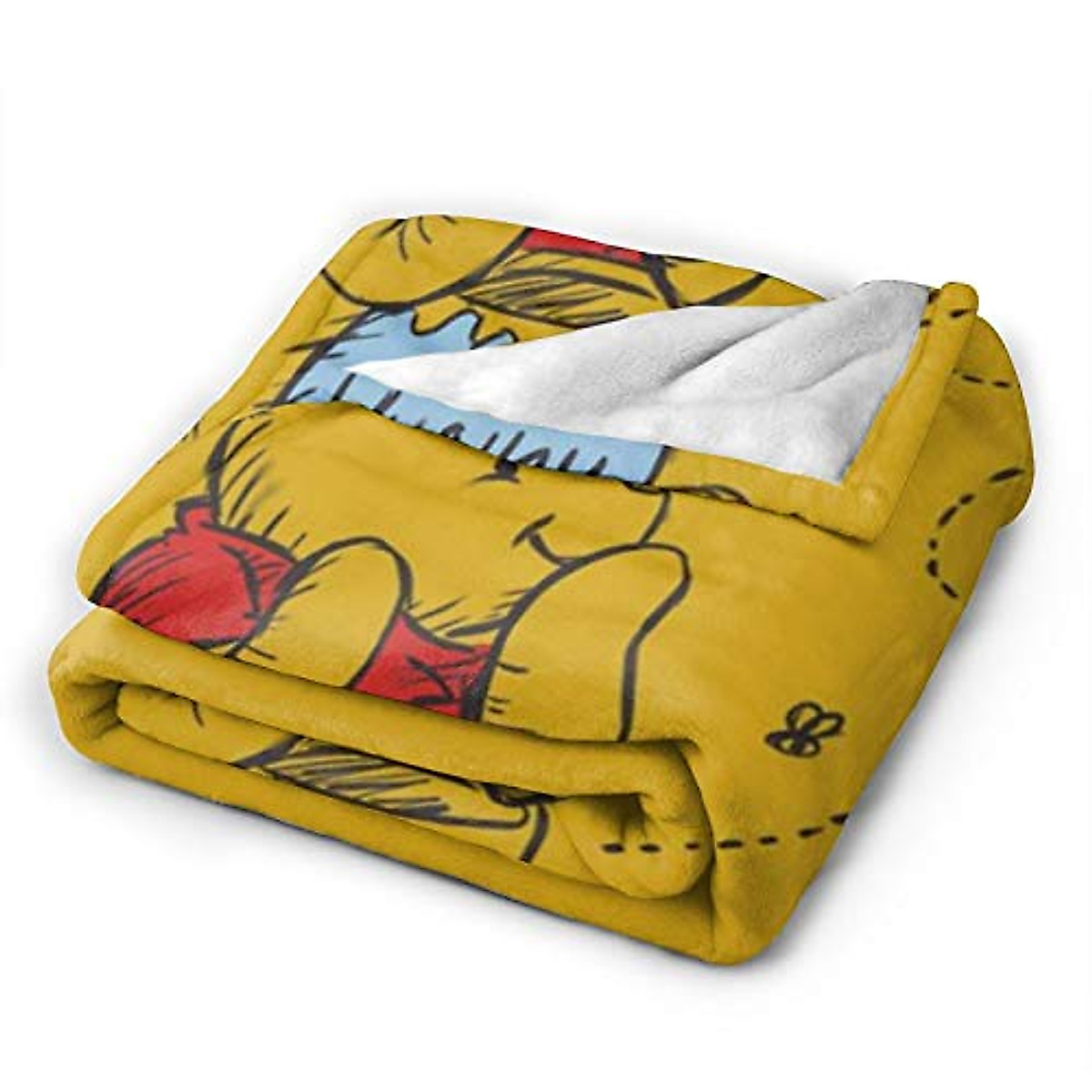 WEQDUJG Winnie Pooh Blanket Throws Bed Queen Size Ultra Soft Micro Fleece Warm Fluffy Couch Living Room Luxury Blankets 80 x 60 in