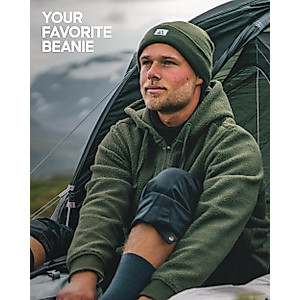 DANISH ENDURANCE Sustainable Classic Beanie for Men & Women, Plain Kitted Hat