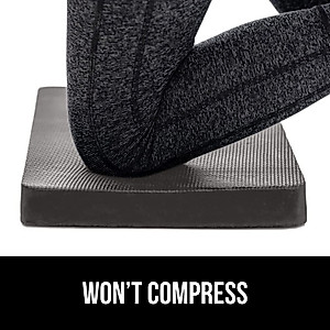 Gorilla Grip Extra Thick Kneeling Pad, Supportive Soft Foam Cushioning for Knee, Water Resistant Construction for Gardening, Bathing Baby, Workout Supplies, Lightweight, Garden Work Gifts, Charcoal