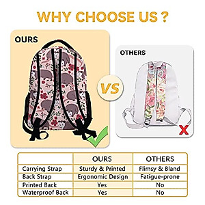 COOPASIA Cute Possum Backpack, 16 Inch Opossum Theme Bookbag with Adjustable Straps, Durable, Lightweight, Large Capacity, School Backpack for Kids Girls Boys