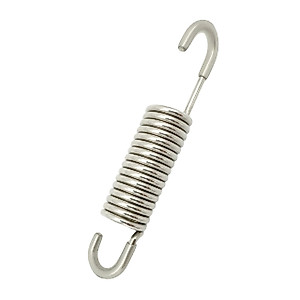 Souldershop 3-5/8 inch Stainless Steel Replacement Recliner Chair Mechanism Furniture Tension Springs Long Neck Style 2.5mm Wire Thickness [3.33'' Inside Hook to Hook] (Pack of 2)