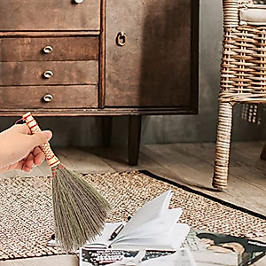 ABOOFAN Broom Small Broom Dusting Brush Mini Desk Broom Pet Cleaning Supplies Household Small Broom Home Cleaning Broom Handmade Broom for Home Household Broom Corn Broom Top Wooden