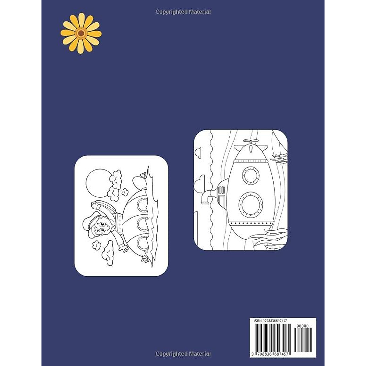 Submarine Kids Coloring Book: For Kids, Children & Toddlers Ages 2-4, 4-8 And 8-12 Years. Easy Educational Submarine Coloring pages Fun Activity Books.