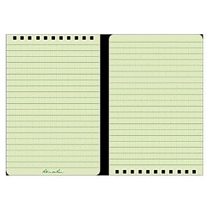 Rite In The Rain Weatherproof Top Spiral Notebook, 4" x 6", Green Cover, Universal Pattern, 3 Pack (No. 946-3)