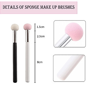 SALOCY Mushroom Powder Puff,6 Pieces Foundation Sponge Powder Puff Sponge Make Up Brushes, Concealer Brush Sponge for Women Girls…