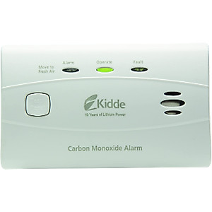 Kidde Carbon Monoxide Detector with 10-Year Battery, 3 LEDs, Replacement Indicator, Test-Reset Button