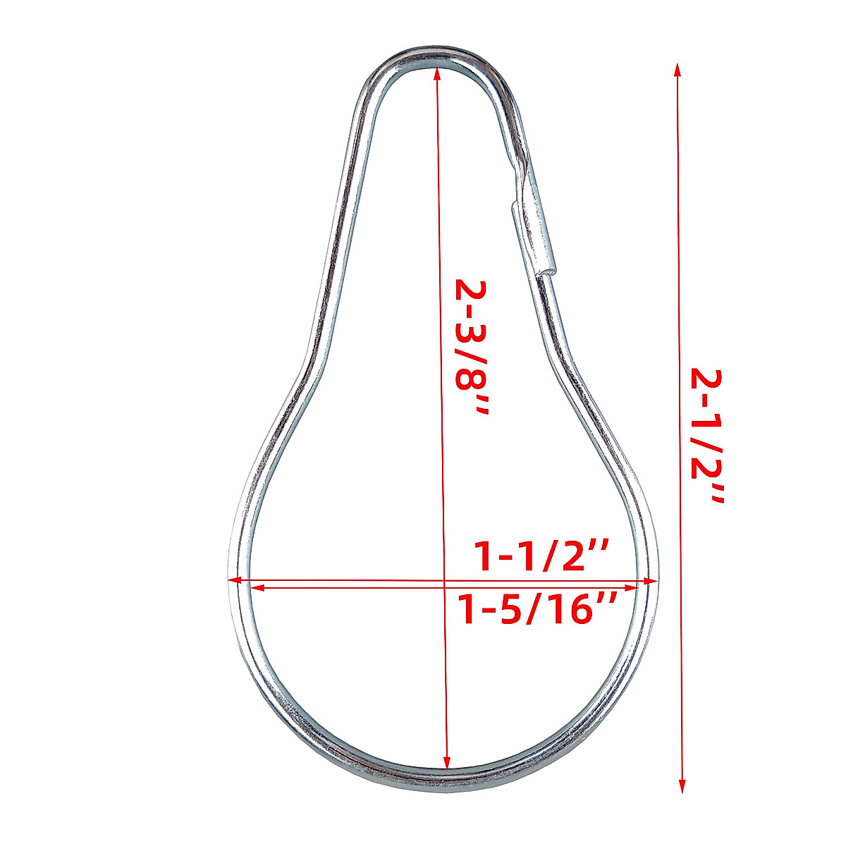 Kowibcl Metal Shower Curtain Hooks Shower Curtain Hooks Rust Proof Metal Shower Curtain Rings Stainless Steel Hanging Clips and Hooks,Practical Reusable Shower Curtain Hangers，Set of 50,Silver