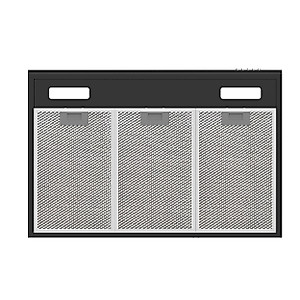 CIARRA Black Range Hood 30 inch Under Cabinet Ductless Range Hood Vent for Kitchen with Anti-fingerprint Design, 3 Speed Exhaust Fan