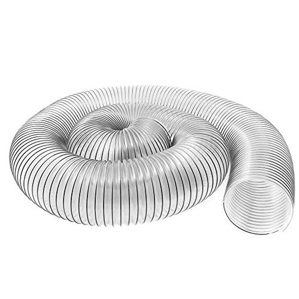 4" x 10' (4 inch diameter by 10 feet long) Ultra Flex Clear Vue Heavy Duty PVC Dust Debris and Fume Collection Hose MADE IN USA!