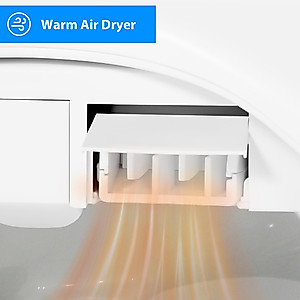 Remote Controlled Electric Bidet Seat for Elongated Toilets, Featuring Electronic Heated Seat, Multiple Spray Modes, Warm Air Dryer, and Adjustable Stainless-Steel Nozzle
