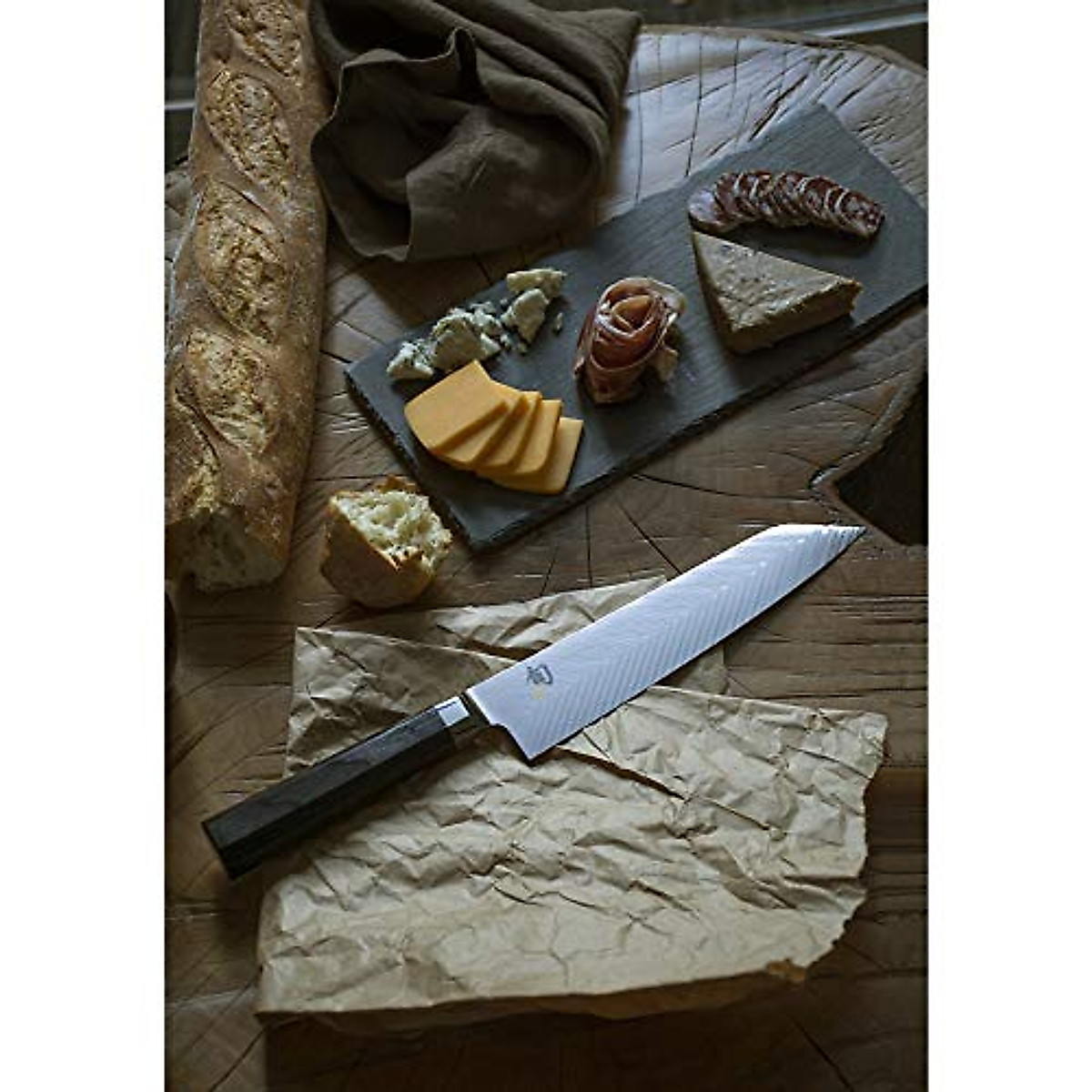 Shun Cutlery Dual Core Kiritsuke Knife 8”, Master Chef's Knife, Ideal for All-Around Food Preparation, Authentic, Handcrafted Japanese Knife, Professional Chef Knife