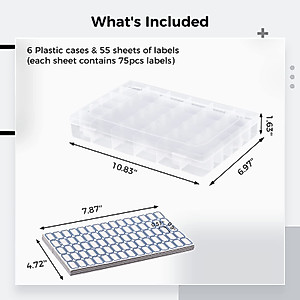 Anjetan 36 Grids Clear Plastic Organizer Box
