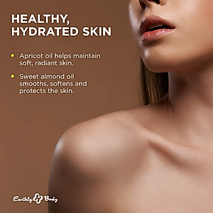 Earthly Body Edible Massage Oil, Strawberry - 2 fl. oz. - Hemp Seed, Almond, Grapeseed, Apricot & Vitamin E Oil - Vegan & Cruelty Free