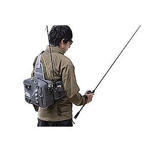Abu Garcia One Shoulder Bag, Waterproof, Charcoal, Fishing