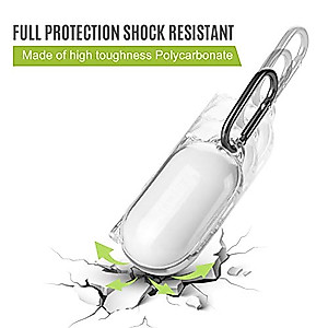 Kconn Polycarbonate Case for Galaxy Buds and Buds+ Plus, no Need Adhesive Case Cover, Hard and Shockproof, Compatible with Samsung Galaxy Buds and Buds Plus 2020 (Clear)