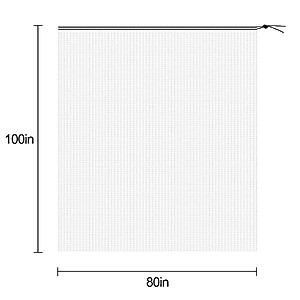 PURPLE STAR 1N 6.5 x 8.2 Feet Insect Bird Barrier Netting Mesh with Drawstring -Garden Bug Netting Plant Cover for Protect Plant Fruit Flower from Insect Bird