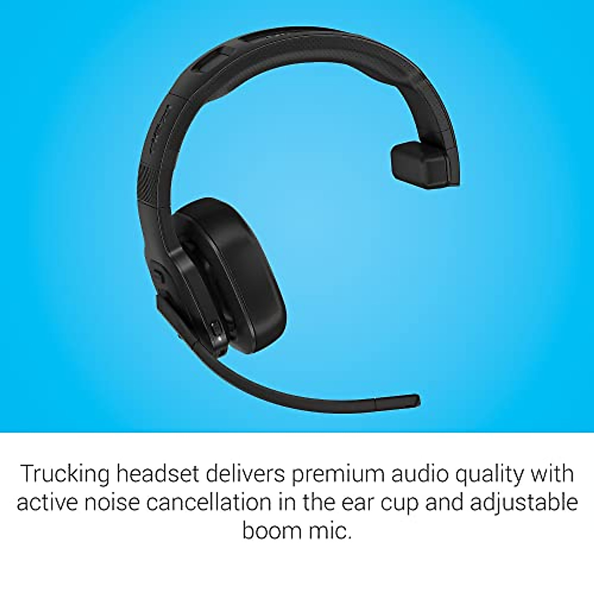 Garmin dēzl™ Headset 100, Single-Ear Premium Trucking Headset, Active Noise Cancellation, Superior Battery Life and Memory Foam Ear Pads