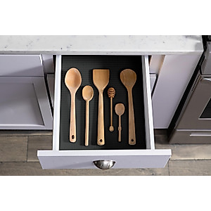 Duck Brand Select Grip EasyLiner Shelf and Drawer Liner, Non-Adhesive, 12-Inch x 10-Feet, Non-Adhesive, Black, 1359571