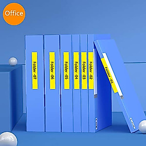 NineLeaf Compatible for Brother P Touch M Tape M-K631 MK631 M631 12mm 0.47'' Yellow Label Tape Work with Ptouch PT-M95 PT-90 PT-70 PT-70SR PT-65 PT-85 PT-45 Label Maker Refills