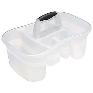 Sterilite Bath Caddy with 5 Compartments, Large, Clear