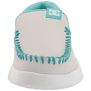 DC womens Dc Women's Villian 2 Skate Shoe, Grey/Green, 7.5 US