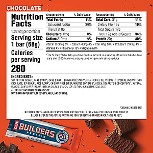 CLIF BUILDERS - Protein Bars - Chocolate - 12 Count + CLIF Builders - Protein Bars - Vanilla - 12 Count
