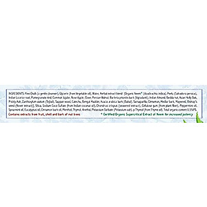 Auromere Ayurvedic Herbal Toothpaste, Fresh Mint - Vegan, Natural, Non GMO, Fluoride Free, Gluten Free, with Neem & Peelu (4.16 oz), 3 Pack