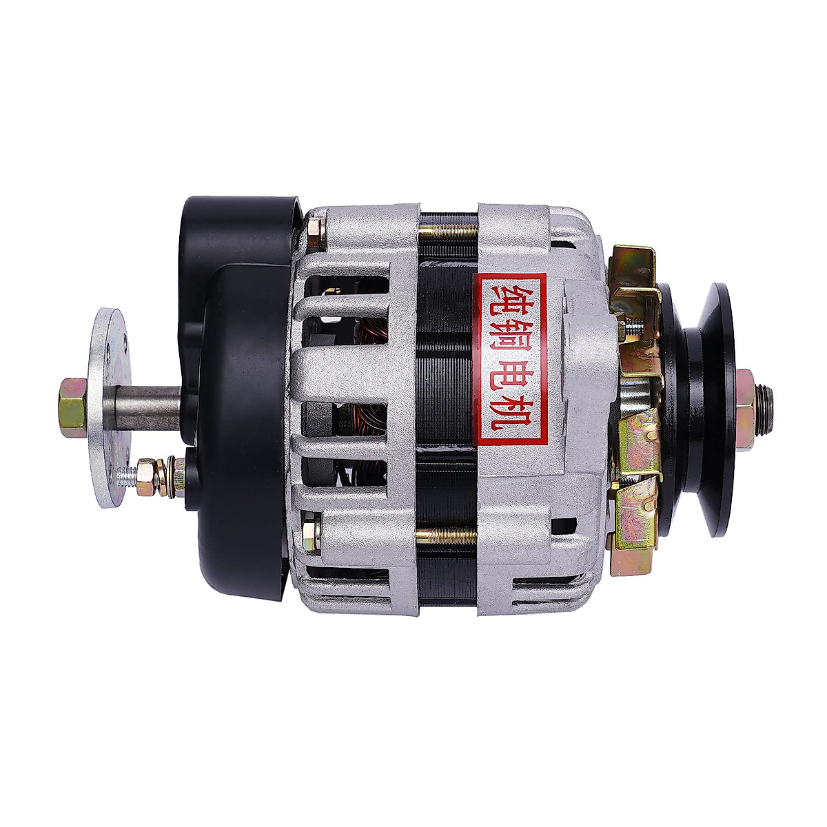 Permanent Magnet Synchronous Generator, 2000W 12V PMA Low Rpm Alternator Two Wheel Generator DC Generator 4000 rpm