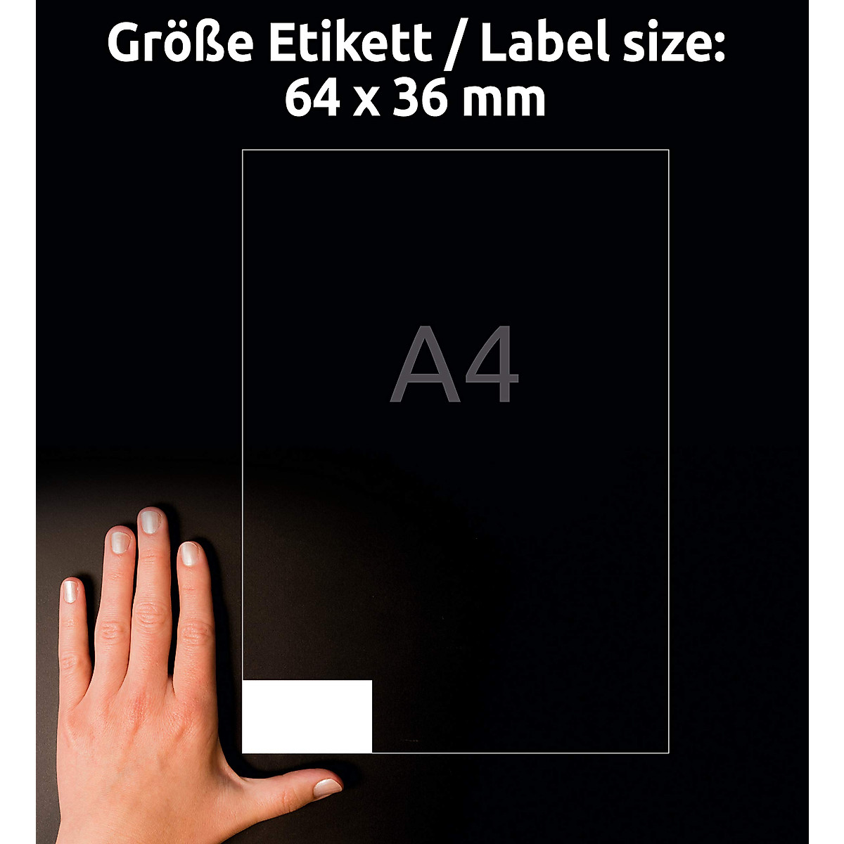 Avery Zweckform 6170 Labels 64 x 36 mm Quick-Peel 25 Sheets