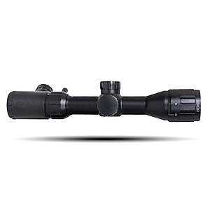 Monstrum 3-9x32 AO Rifle Scope with Illuminated Range Finder Reticle and Parallax Adjustment | ZR252 Quick Release Scope Mount | Bundle