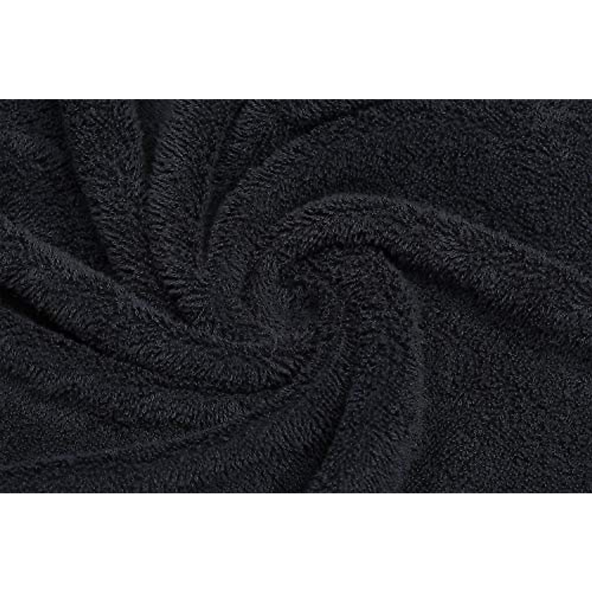 PERFEHAIR Black Salon Towels (2-Pack, 16 X 27 Inches)-Barber Hand Cotton Towel for Gym, Bath, Spa, Shaving, Shampoo