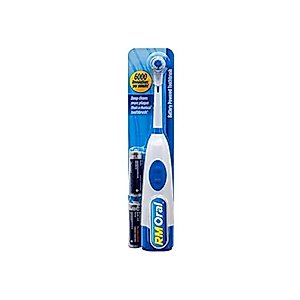 Rm Oral Battery Powered Toothbrush with Batteries, White